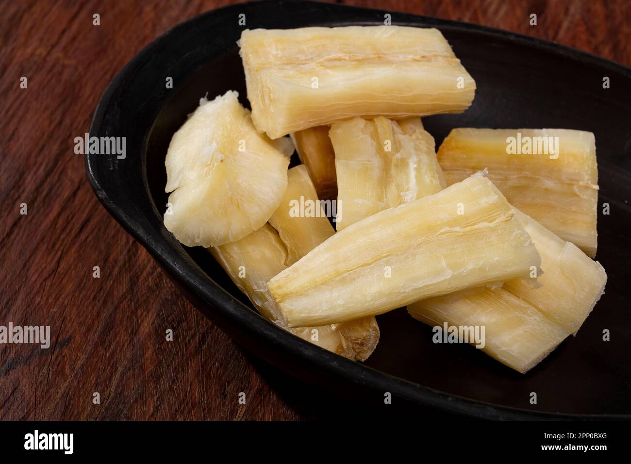 Cooked Manioc Esculenta (mandioca, Yuca, Brazilian Rice Paddy Stock ...
