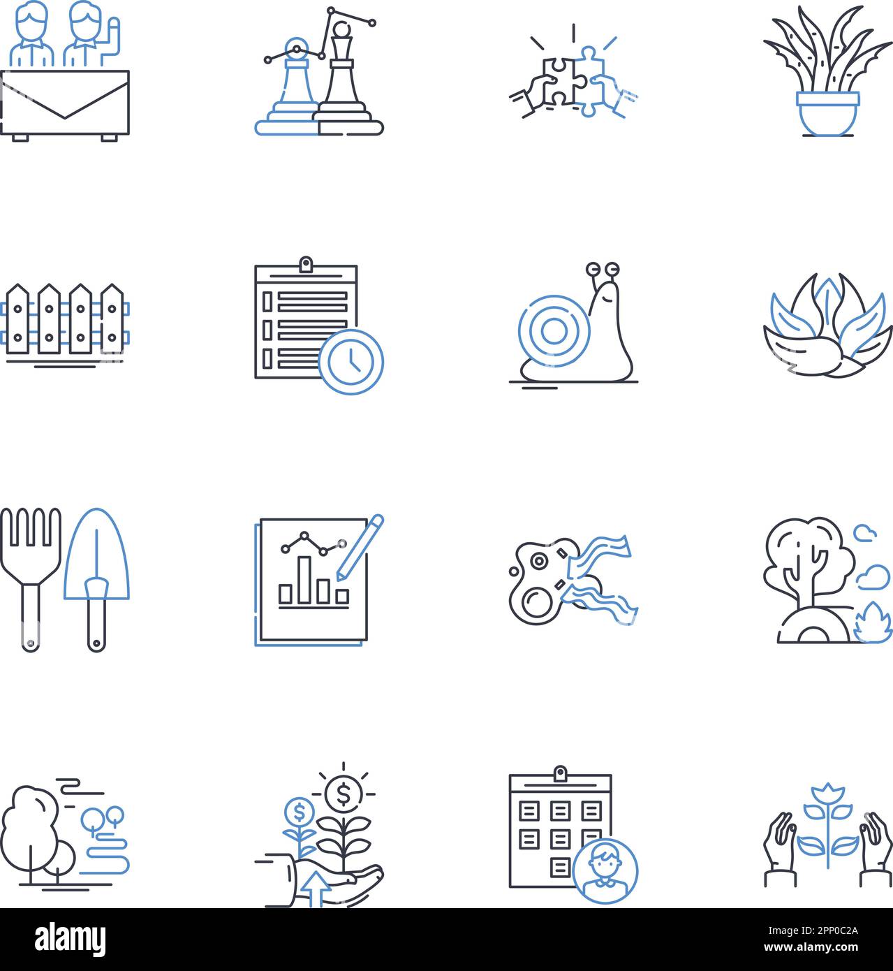 Hospitality sector line icons collection. Accommodation, Food, Service ...