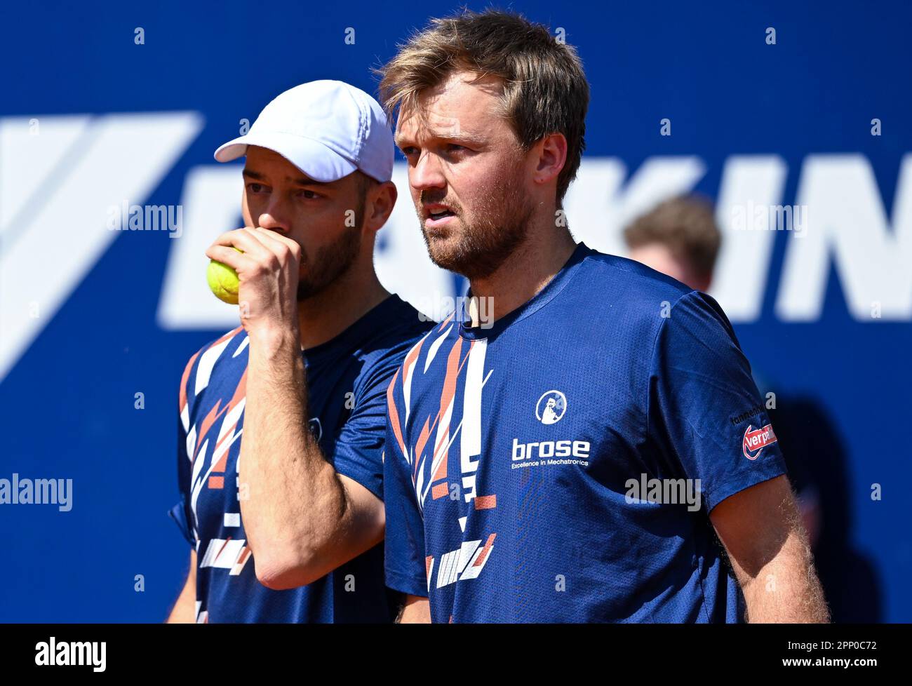 Munich, Germany. 21st Apr, 2023. Tennis: ATP Tour - Munich, doubles, men, quarterfinals ...