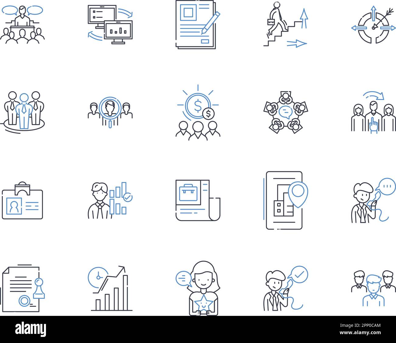 Industry Nerking Line Icons Collection Nerking Industry Connection