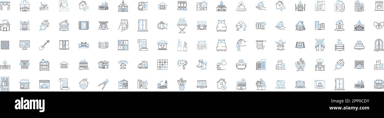 Refurbishing line icons collection. Upcycling, Renewal, Restoration ...