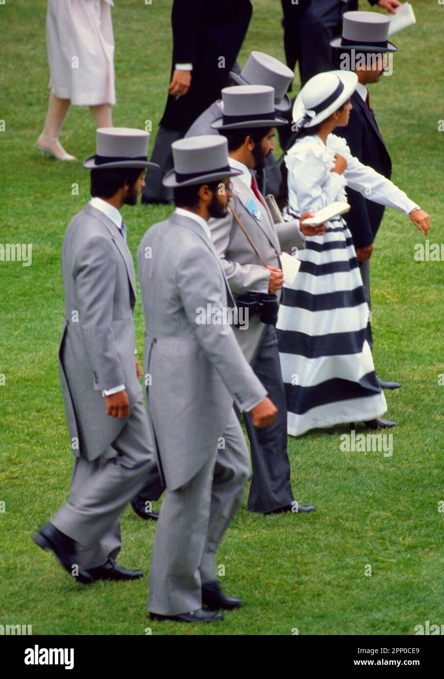 The Enclosure at Royal Ascot races in 1982 Stock Photo - Alamy