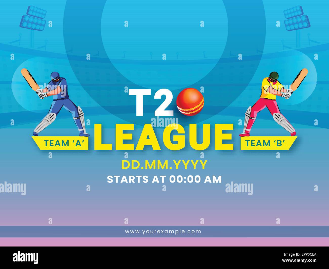 A pink cricket ball Stock Vector Images - Alamy