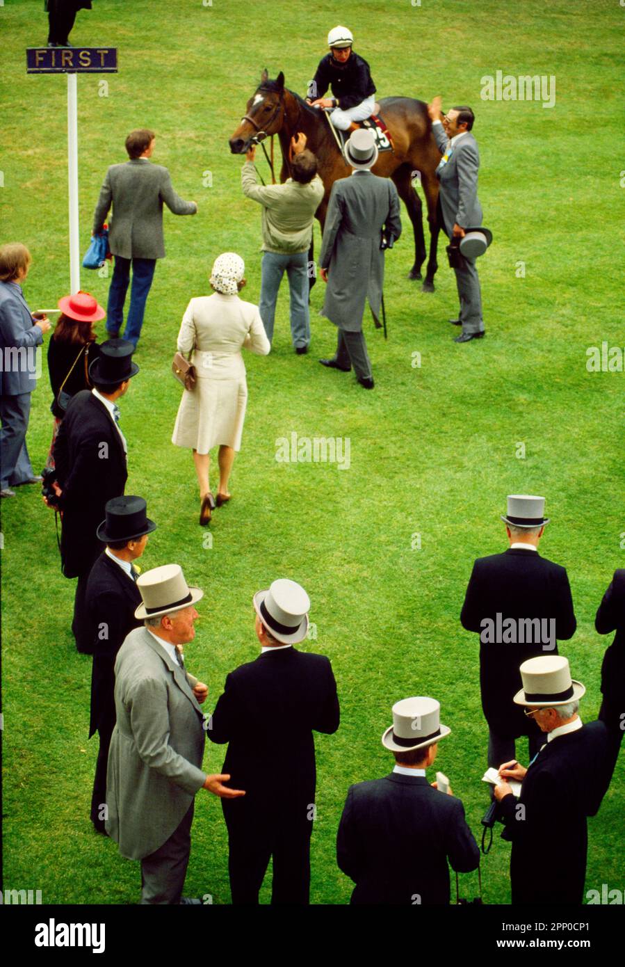 Winners Enclosure at Royal Ascot races in 1982 Stock Photo - Alamy