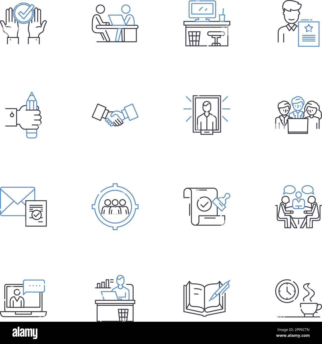 Warehouse supervisor line icons collection. Management, Inventory ... Warehouse supervisor line icons collection. Management, Inventory ...