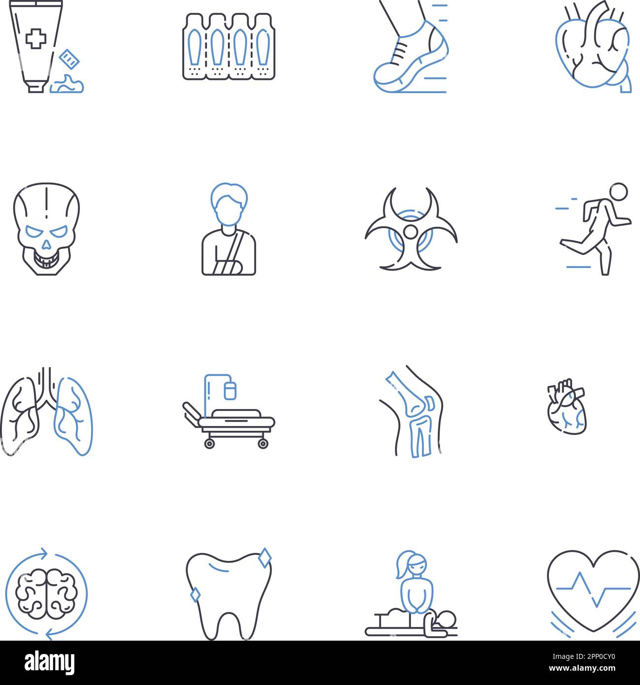 Exercise coaching line icons collection. Fitness, Workout, Training ...