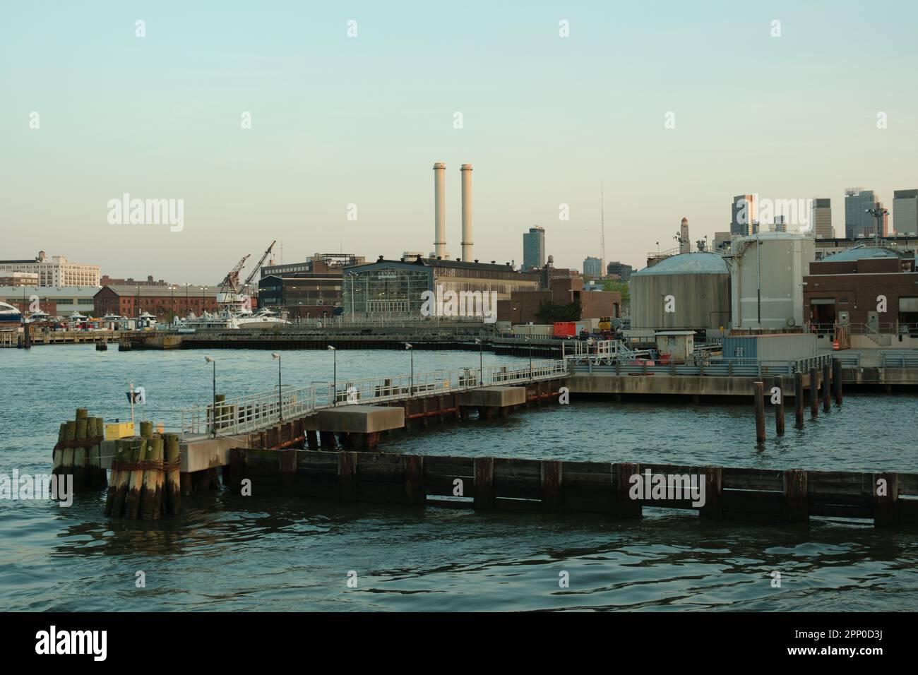 View of the East River from an NYC Ferry, Brooklyn, New York Stock ...