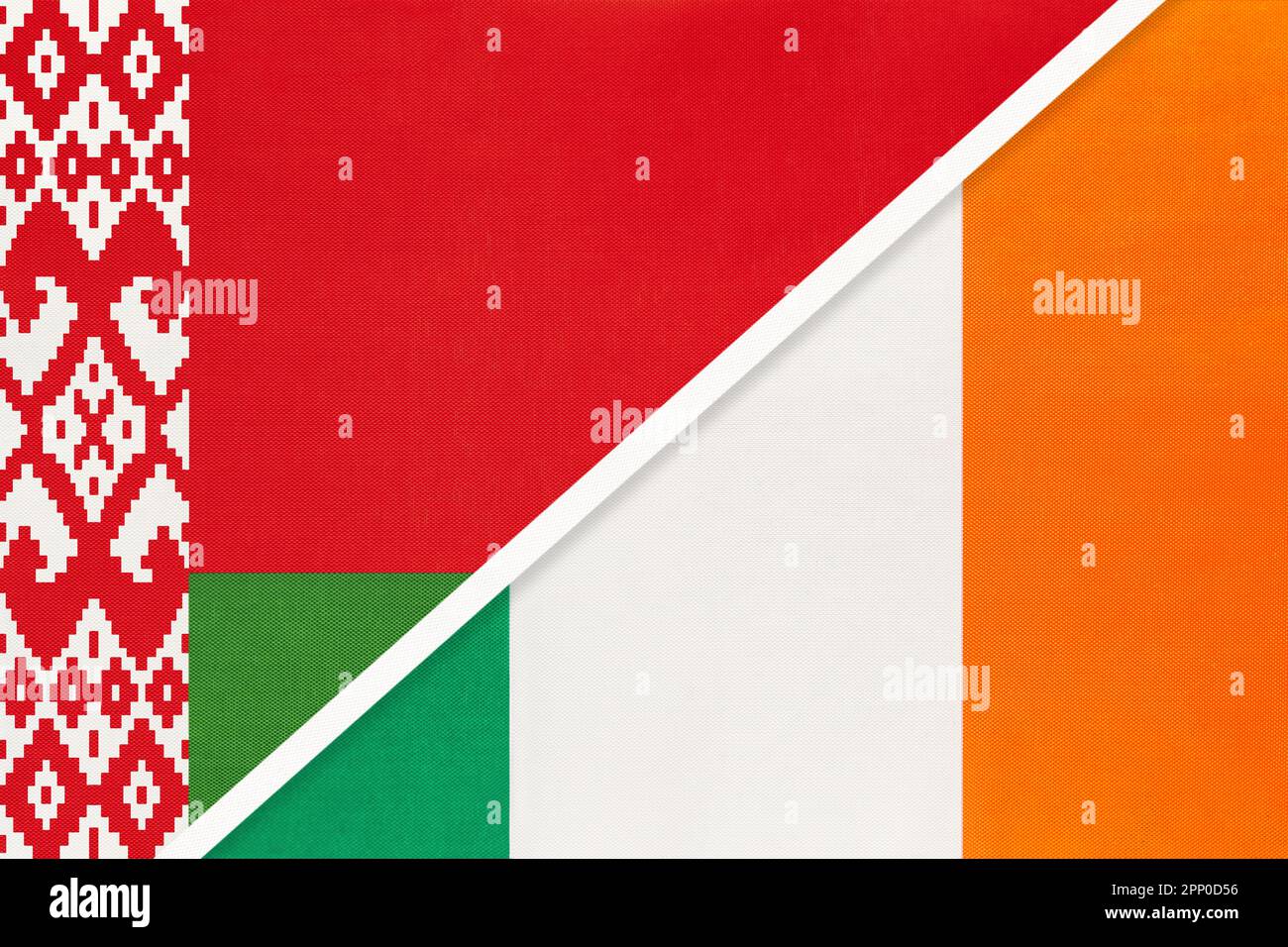 Belarus and Ireland, symbol of country. Belarusian vs Irish national ...