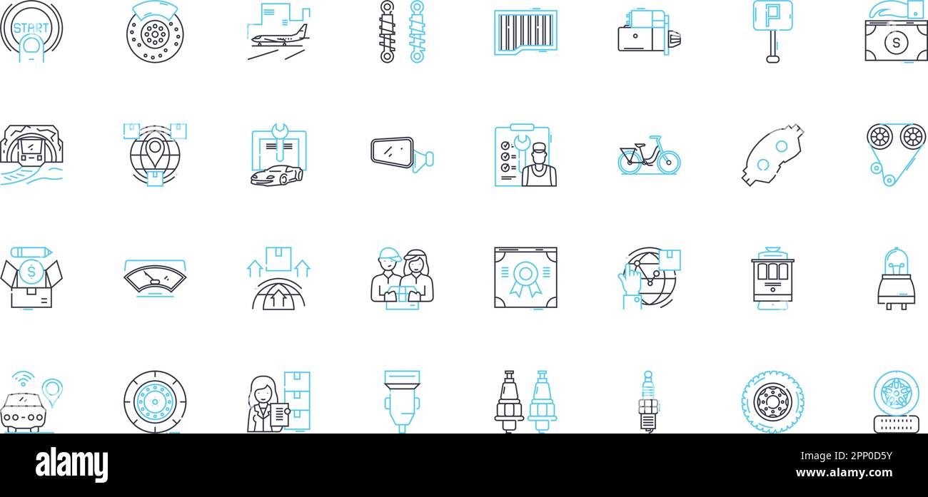E-commerce Purchasing linear icons set. Checkout, Payment, Cart ...