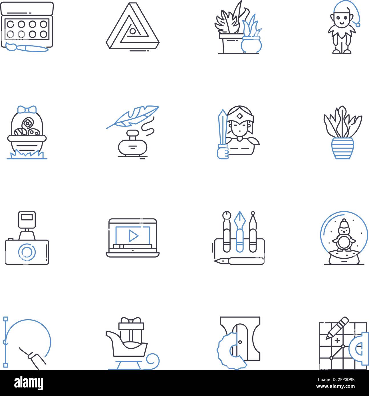 Exquisite flavors line icons collection. Savory, Sweet, Pungent, Zesty ...