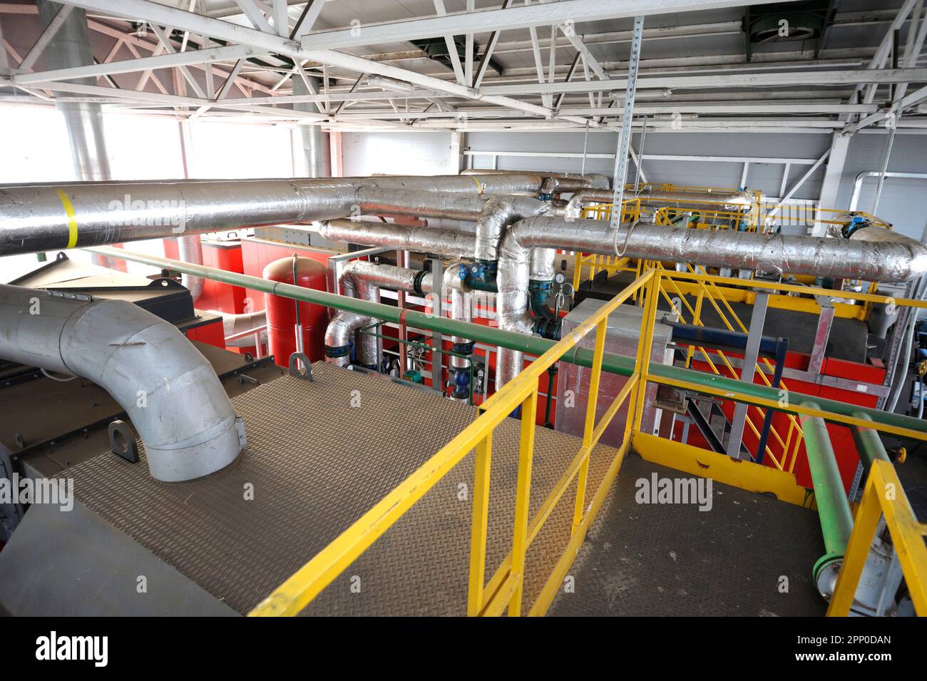 Complex system of steam generation vessels, pipelines pumps valves ...