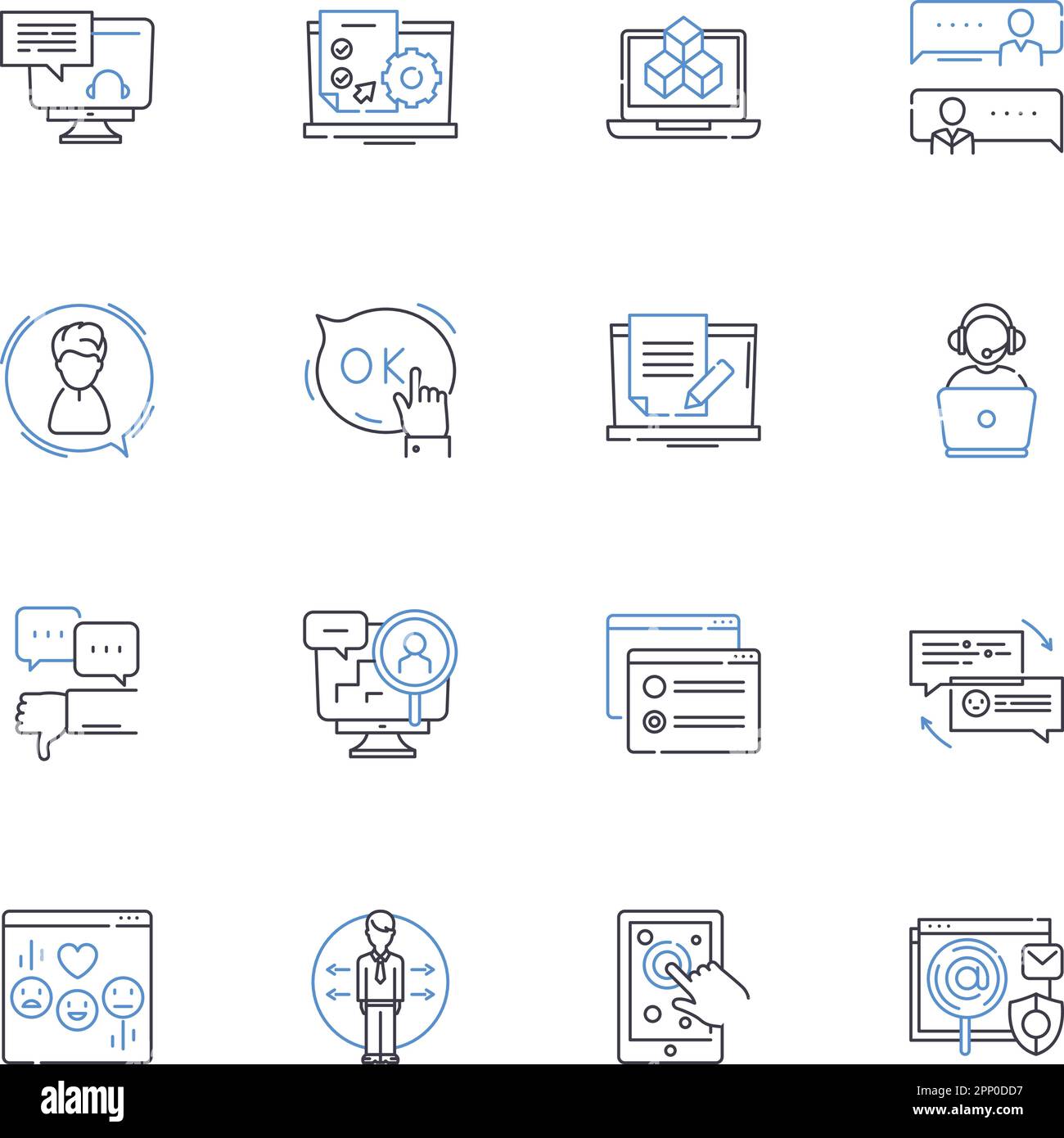 Operation line icons collection. Strategy, Mission, Maneuver, Tactical, Reconnaissance ...