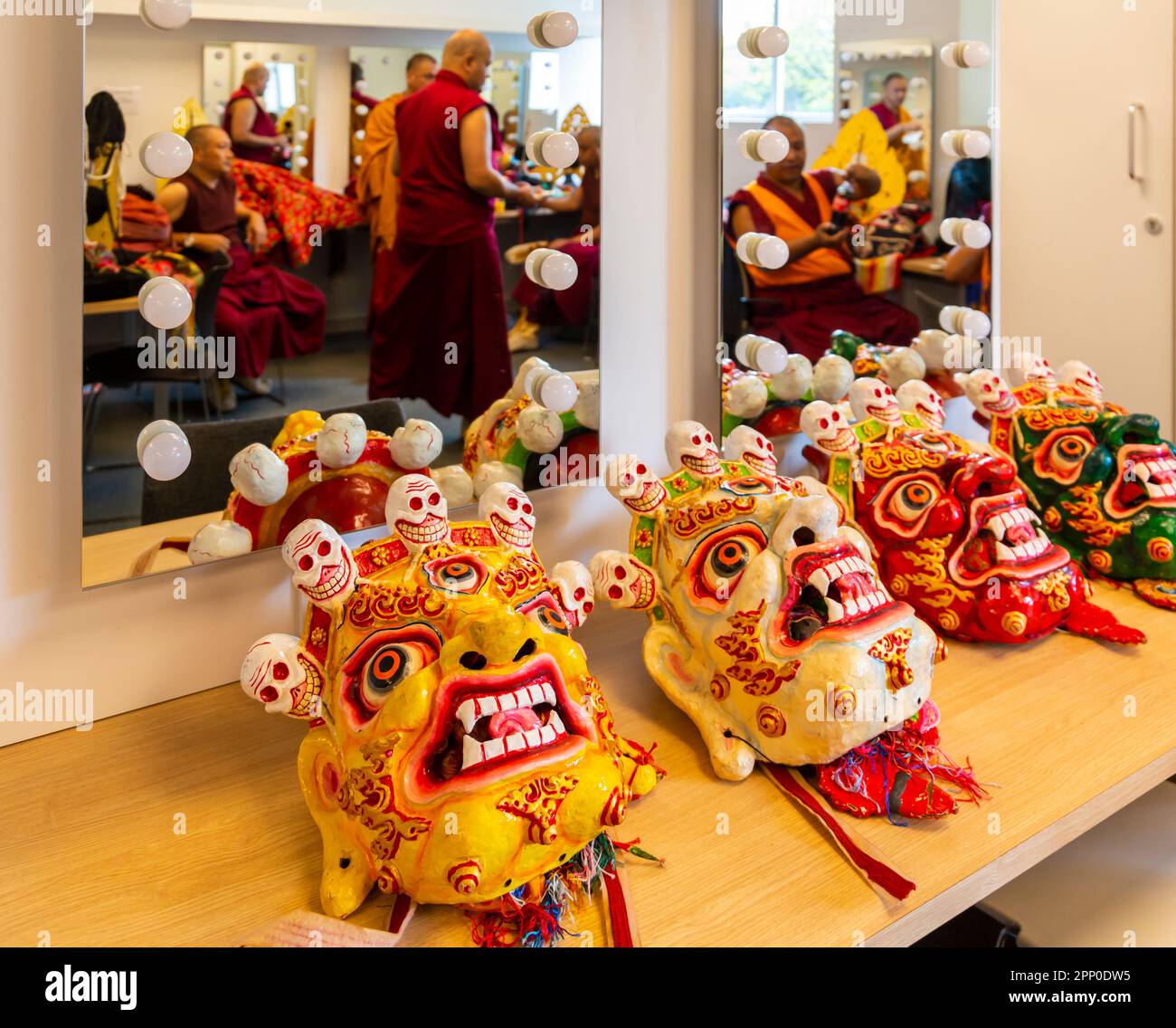 Poole, Dorset UK. 21st April 2023. Tashi Lhunpo Monks at the Lighthouse ...