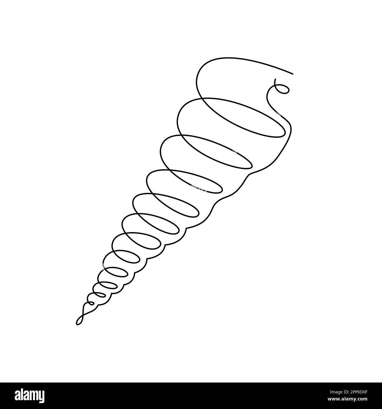 Shell Line Art Vector Seashell Continuous Line Drawing Vector For Print Poster Card Sticker