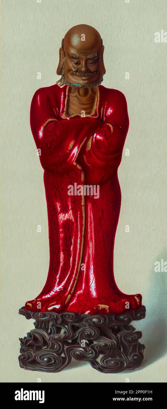 KUANG YAO FIGURE. Figure of BODHI-DHARMA (Ta-mo Hsiang), the famous ...