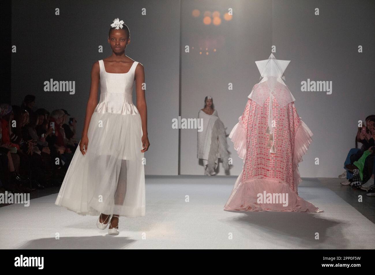 London, UK. 21st Apr, 2023. Korean designer Minju Kim, winner of the ...