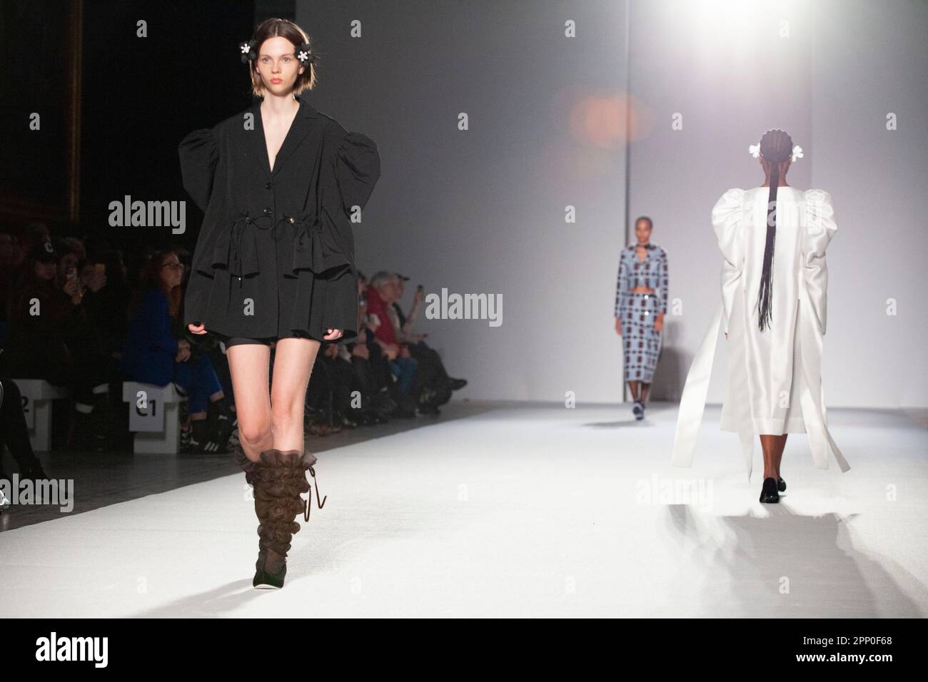 London, UK. 21st Apr, 2023. Korean designer Minju Kim, winner of the ...