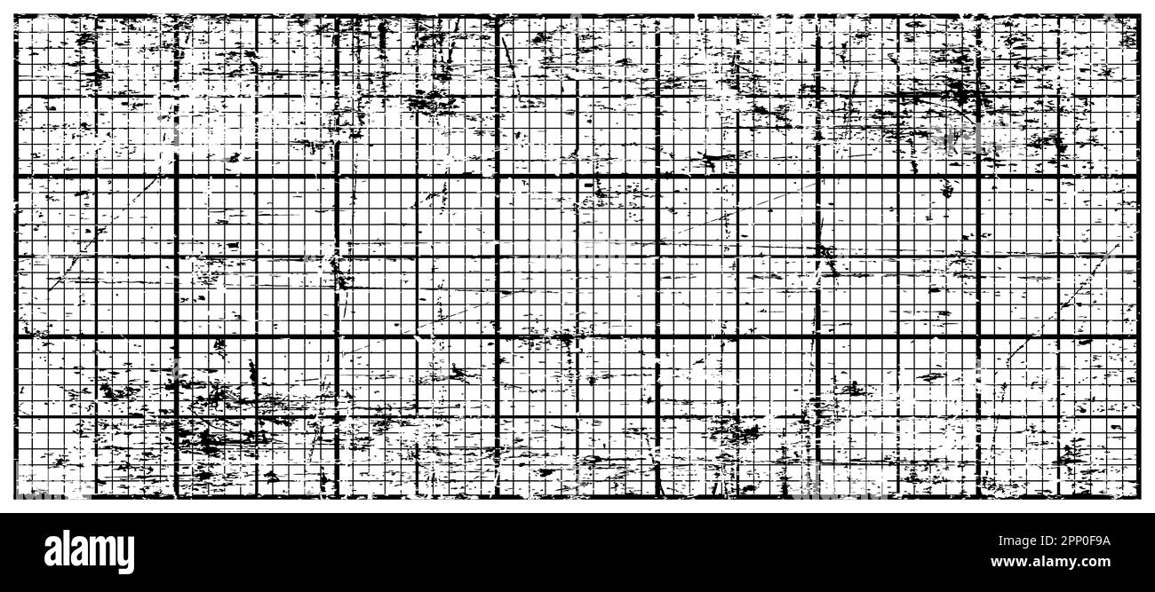 Old empty back millimeter paper ( mm ) background. Square grid, raster ...