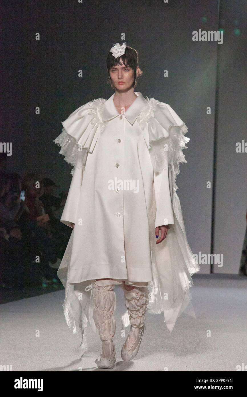 London, UK. 21st Apr, 2023. Korean designer Minju Kim, winner of the ...