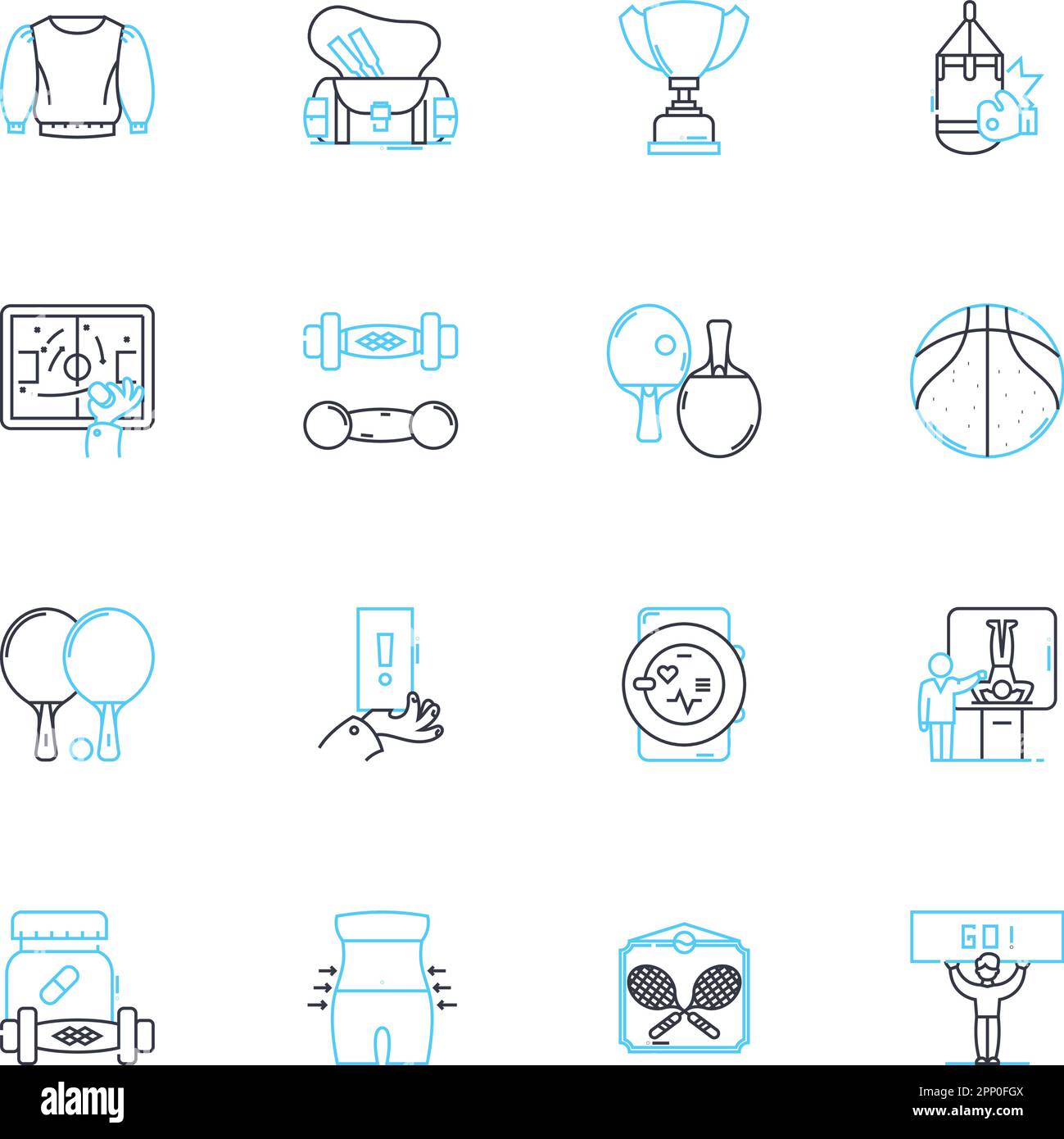 Competition linear icons set. Rivalry, Contest, Challenge, Battle, Race ...