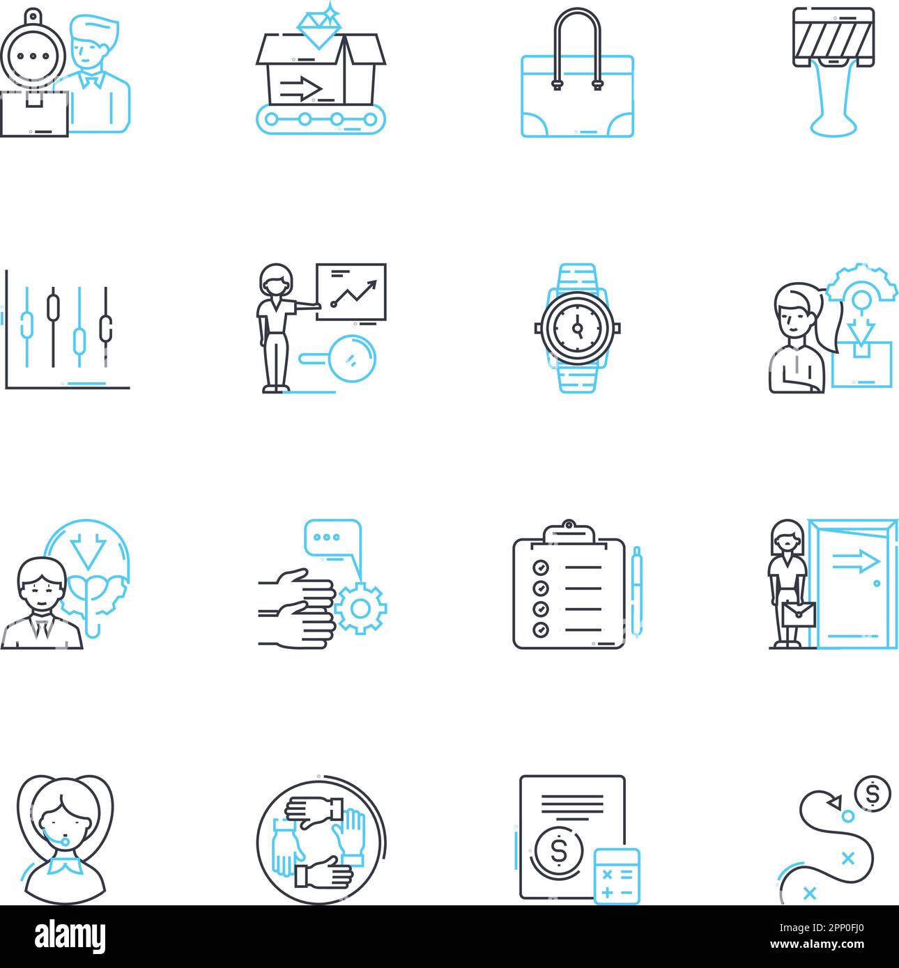 Content Control Linear Icons Set Censorship Moderation Editing