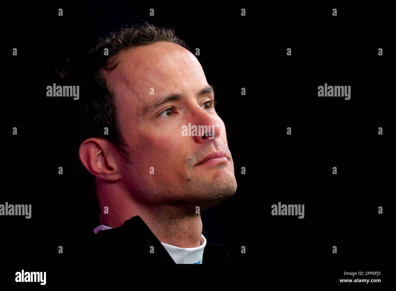 Marcel Hug during a press conference held at the TCS London Marathon ...