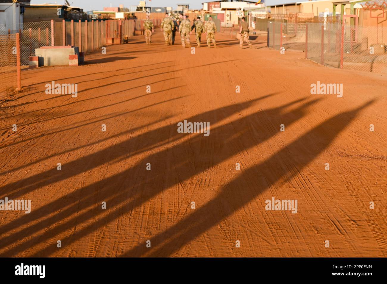 MALI, Gao, Minusma UN peace keeping mission, military base Camp Castor ...