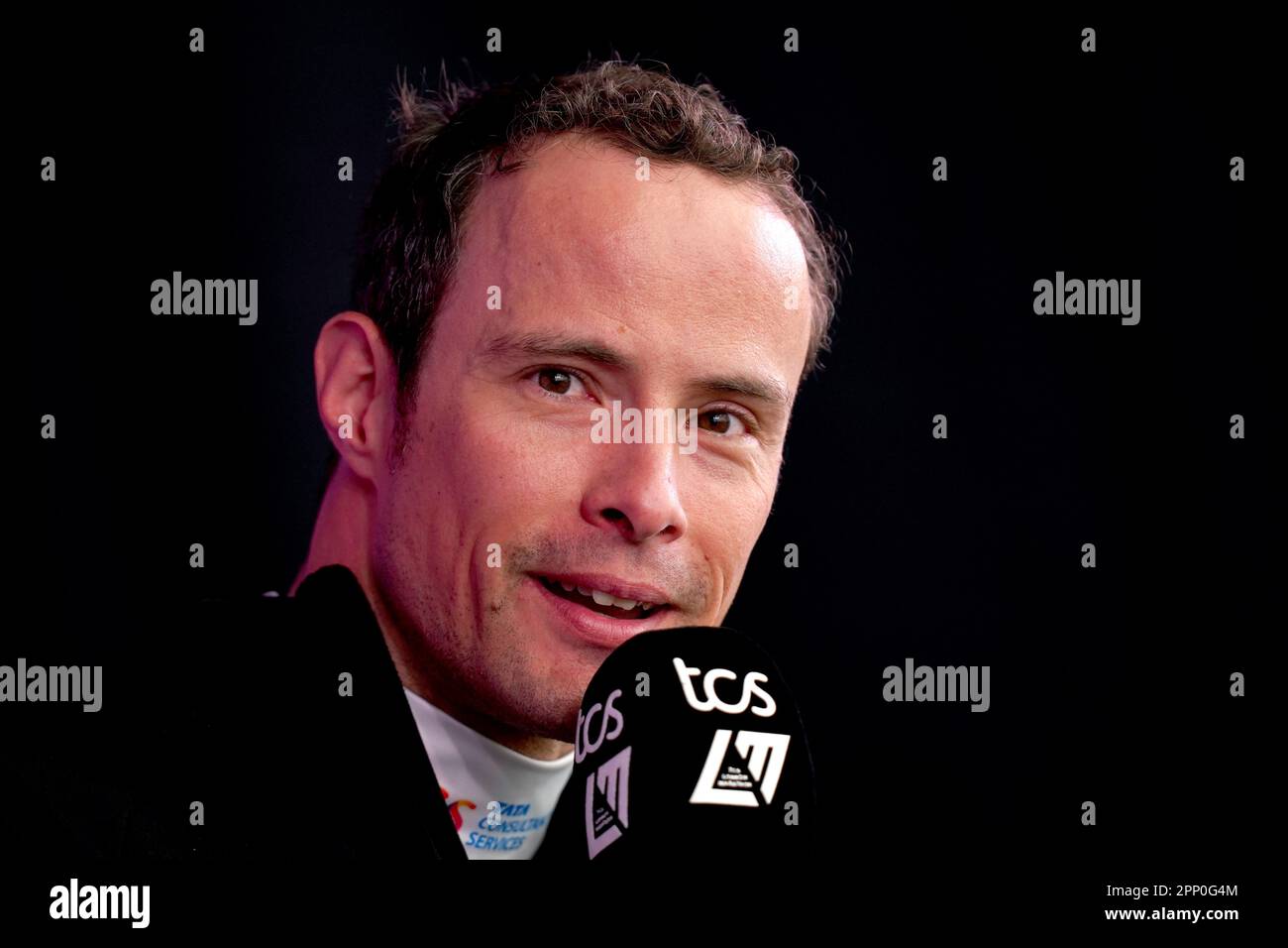 Marcel Hug during a press conference held at the TCS London Marathon ...