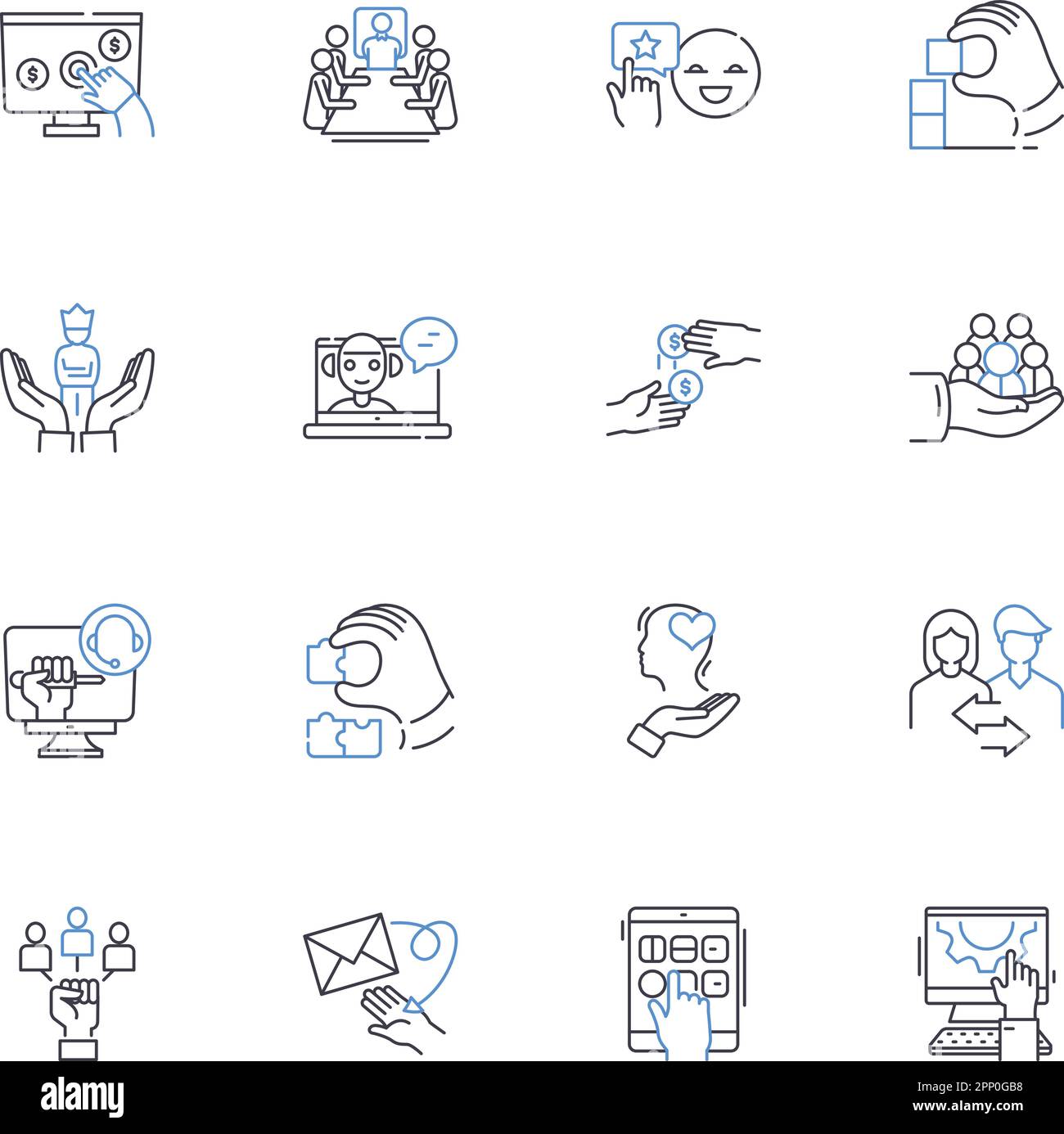 Rehabilitation line icons collection. Recovery, Therapy, Healing ...