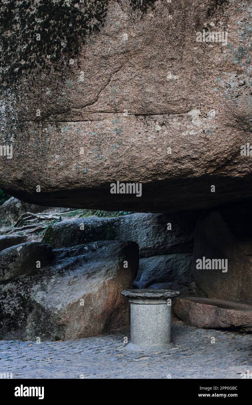 Old stone structures in the garden Stock Photo - Alamy