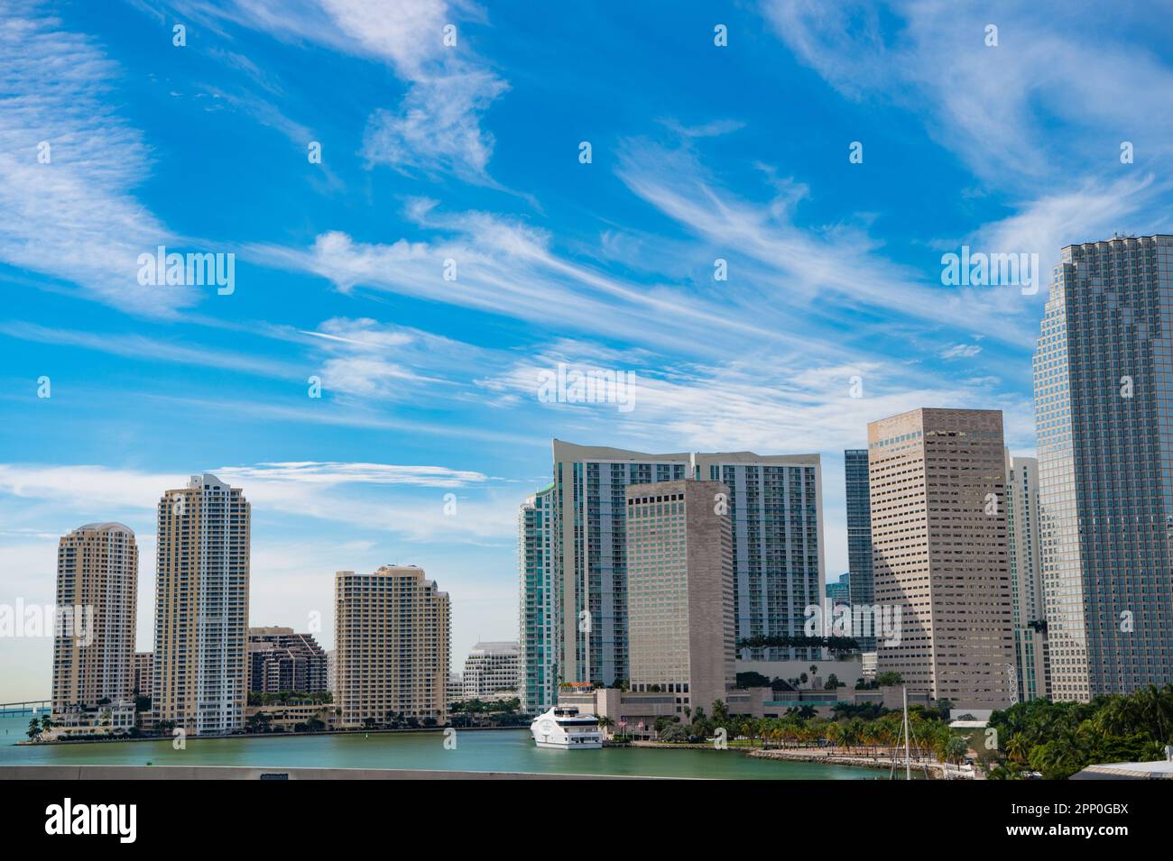 photography of miami downtown skyline of metropolis. miami downtown ...
