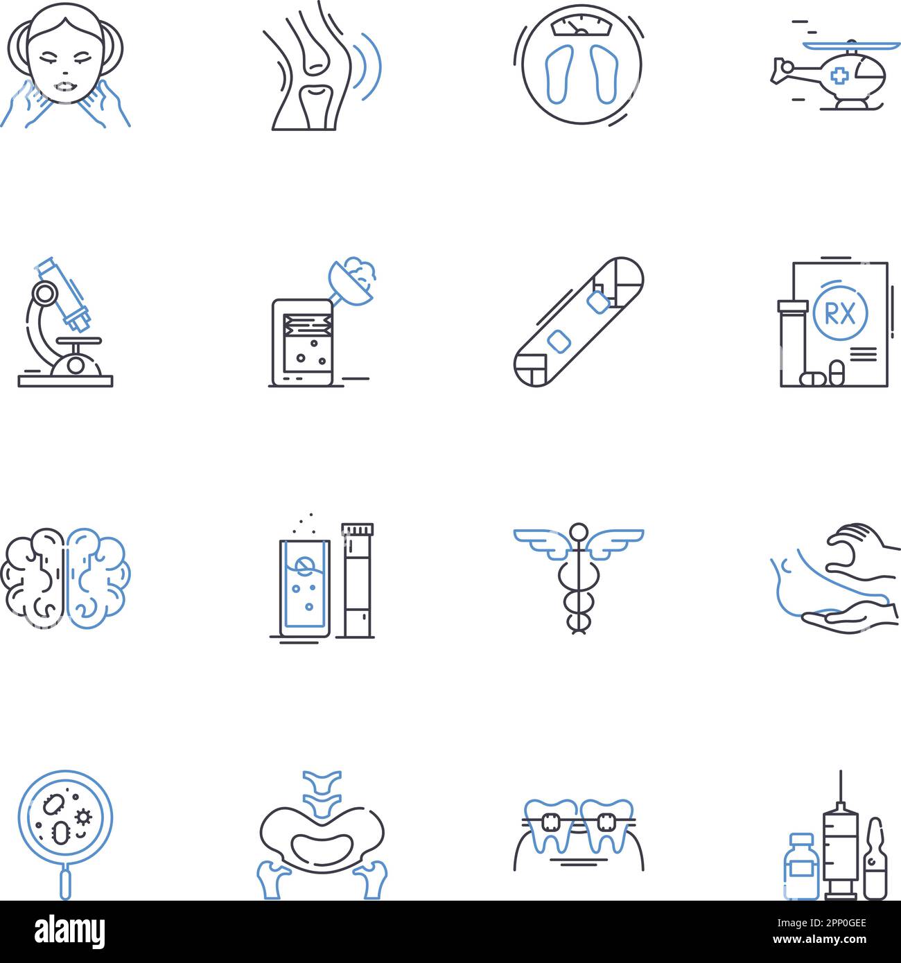 Wearable monitoring line icons collection. Smartwatch, Fitness ...