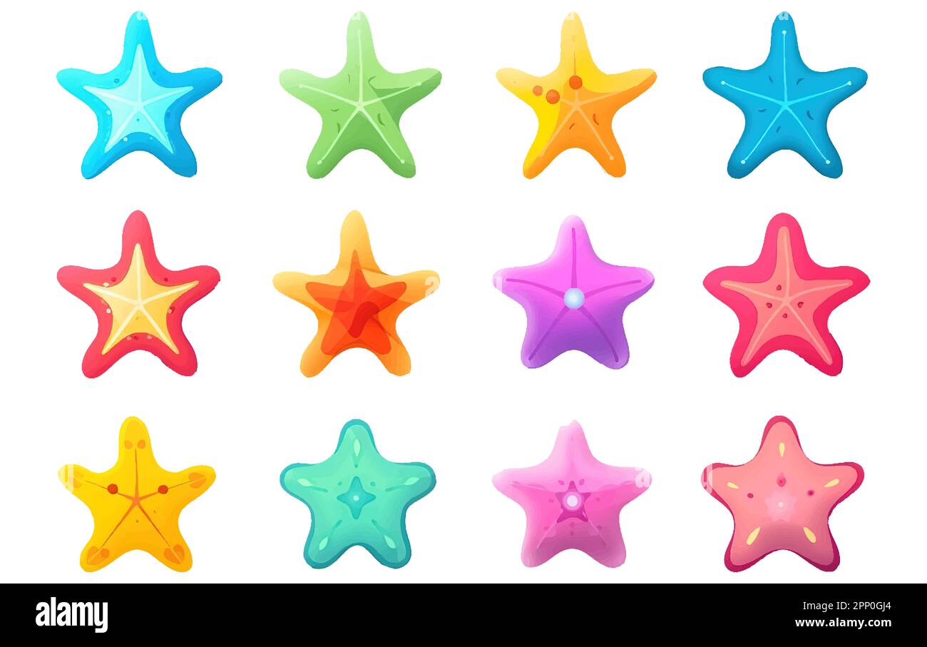 set vector illustration of table multi colored lamp isolate on white ...