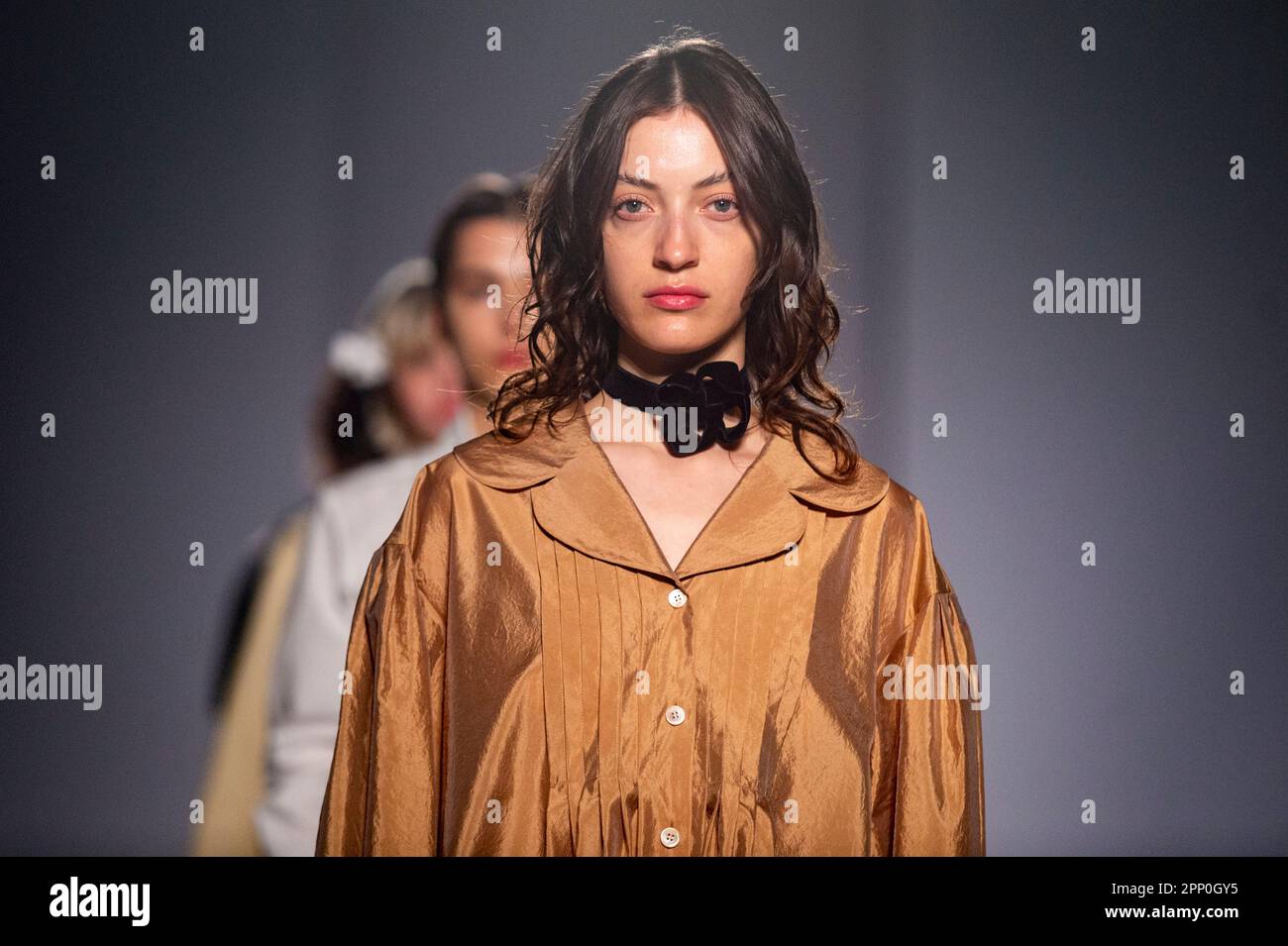 London, UK. 21 April 2023. Models wear looks by Korean fashion designer ...