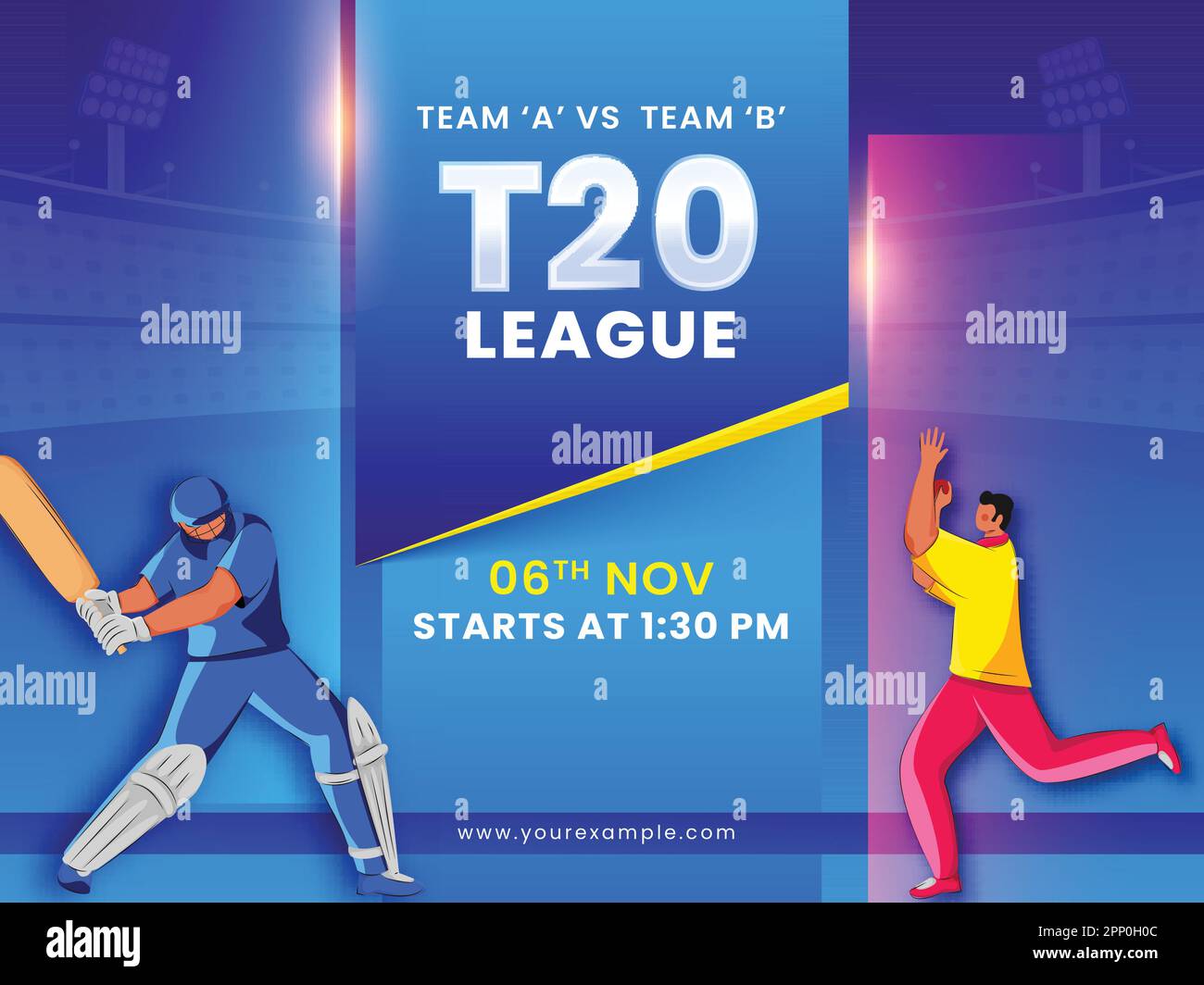 Cartoon cricket match Stock Vector Images - Alamy