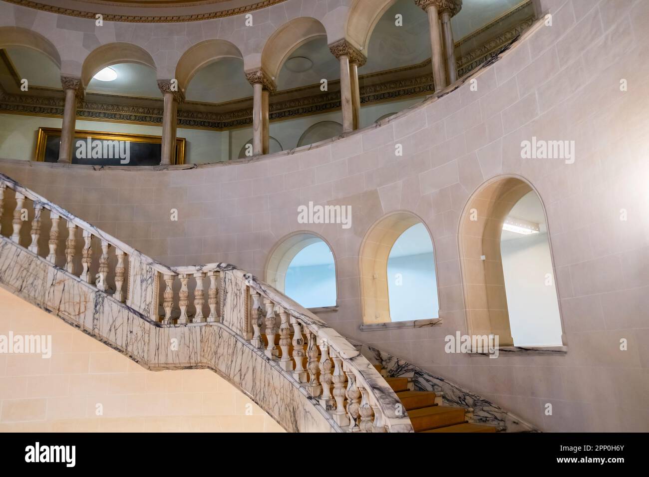Interior of the National Museum Art Bucharest located in the former ...