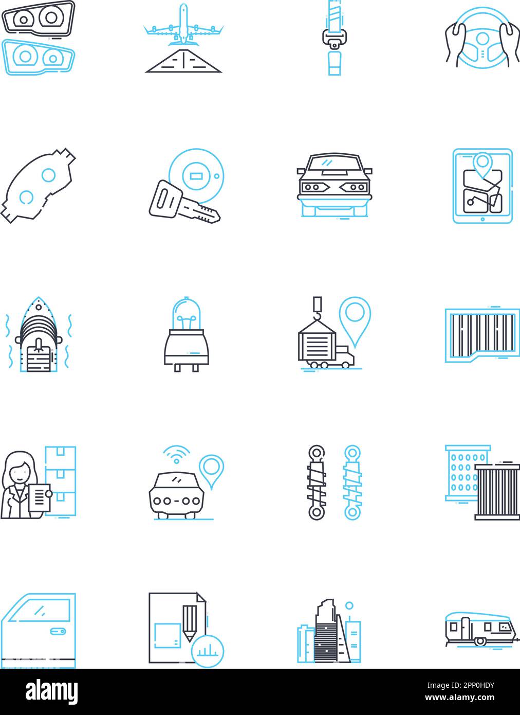 Prompt Delivery linear icons set. Expedited, Express, Swift, Rapid ... Prompt Delivery linear icons set. Expedited, Express, Swift, Rapid ...