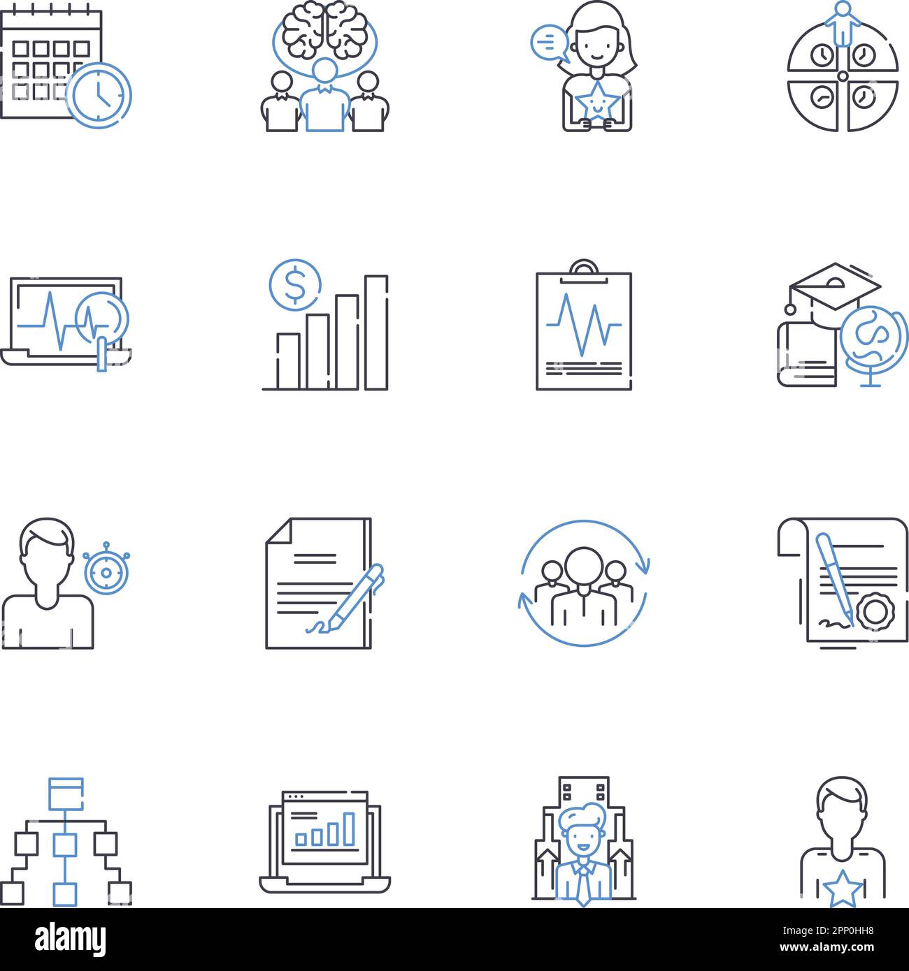 Professional standards line icons collection. Ethics, Hsty, Integrity ...