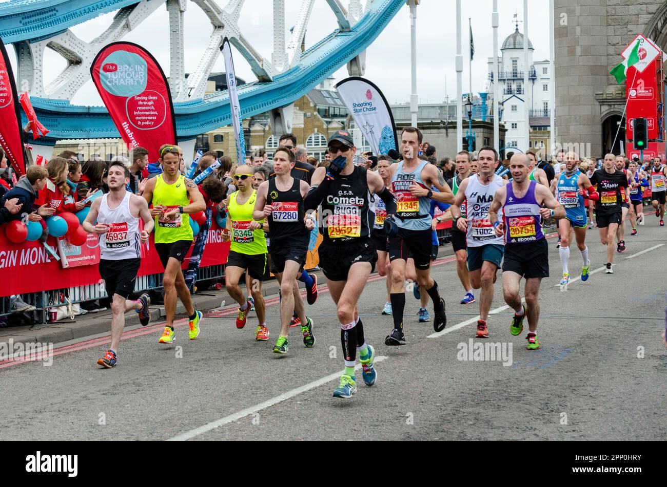 Jenson Button among a group of runners competing in the Virgin Money ...