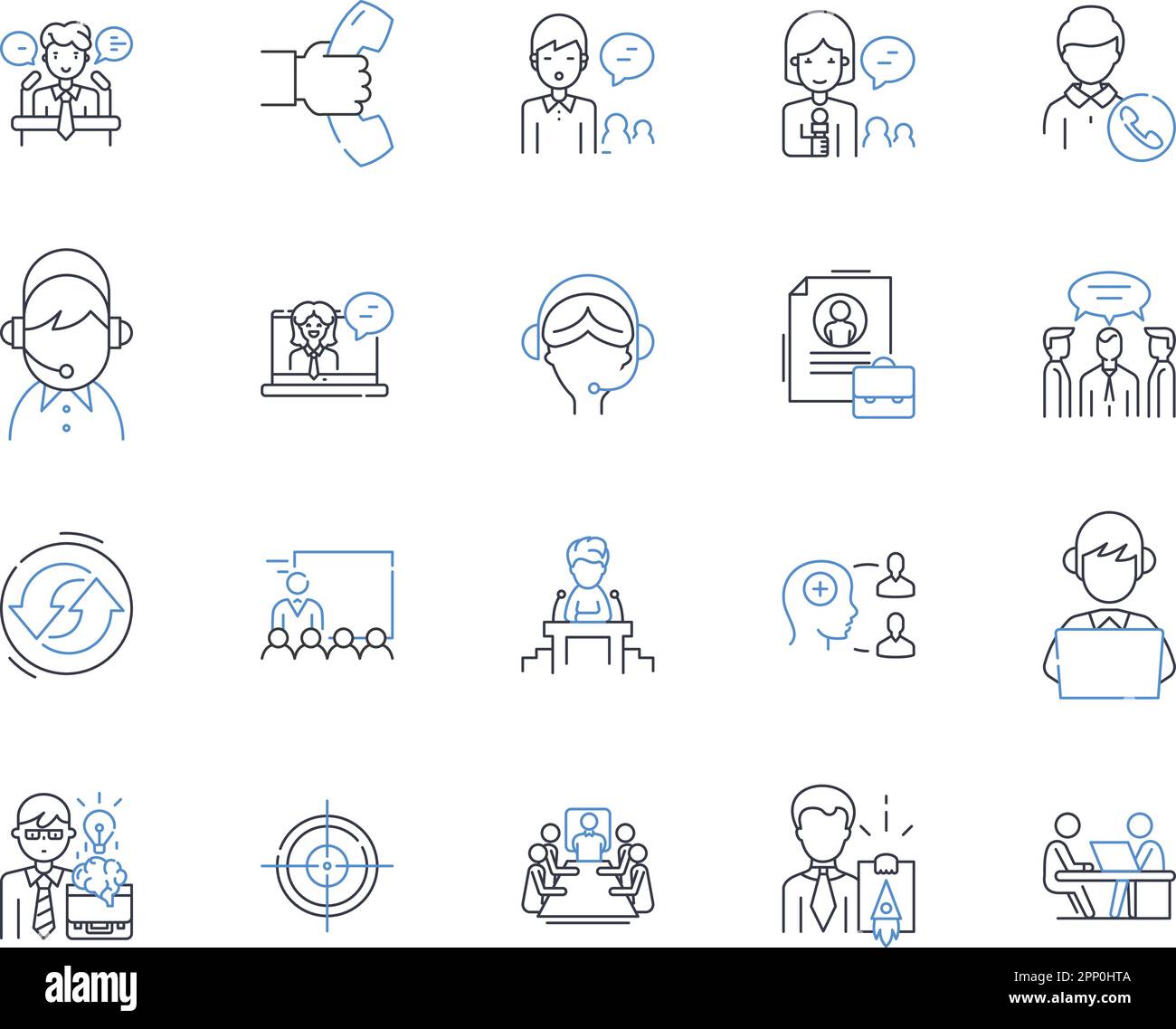 Research Department Line Icons Collection Ata Analysis Experiment Survey Observation
