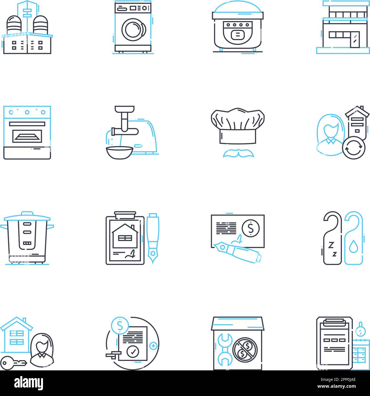 Warmth linear icons set. Cozy, Toasty, Comfort, Heat, Hug, Fuzzy, Balmy ...