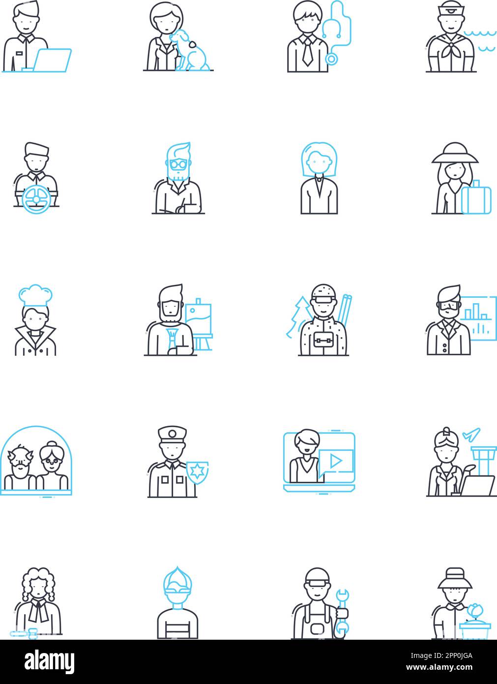 Car mechanic linear icons set. Repair, Maintenance, Engine ...