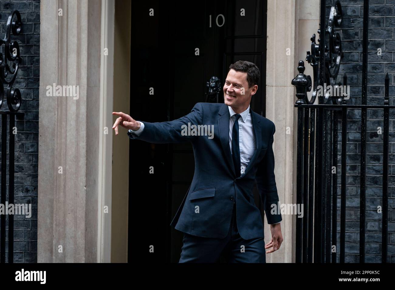 Alex Chalk leaving 10 Downing Street, London, after Deputy Prime ...