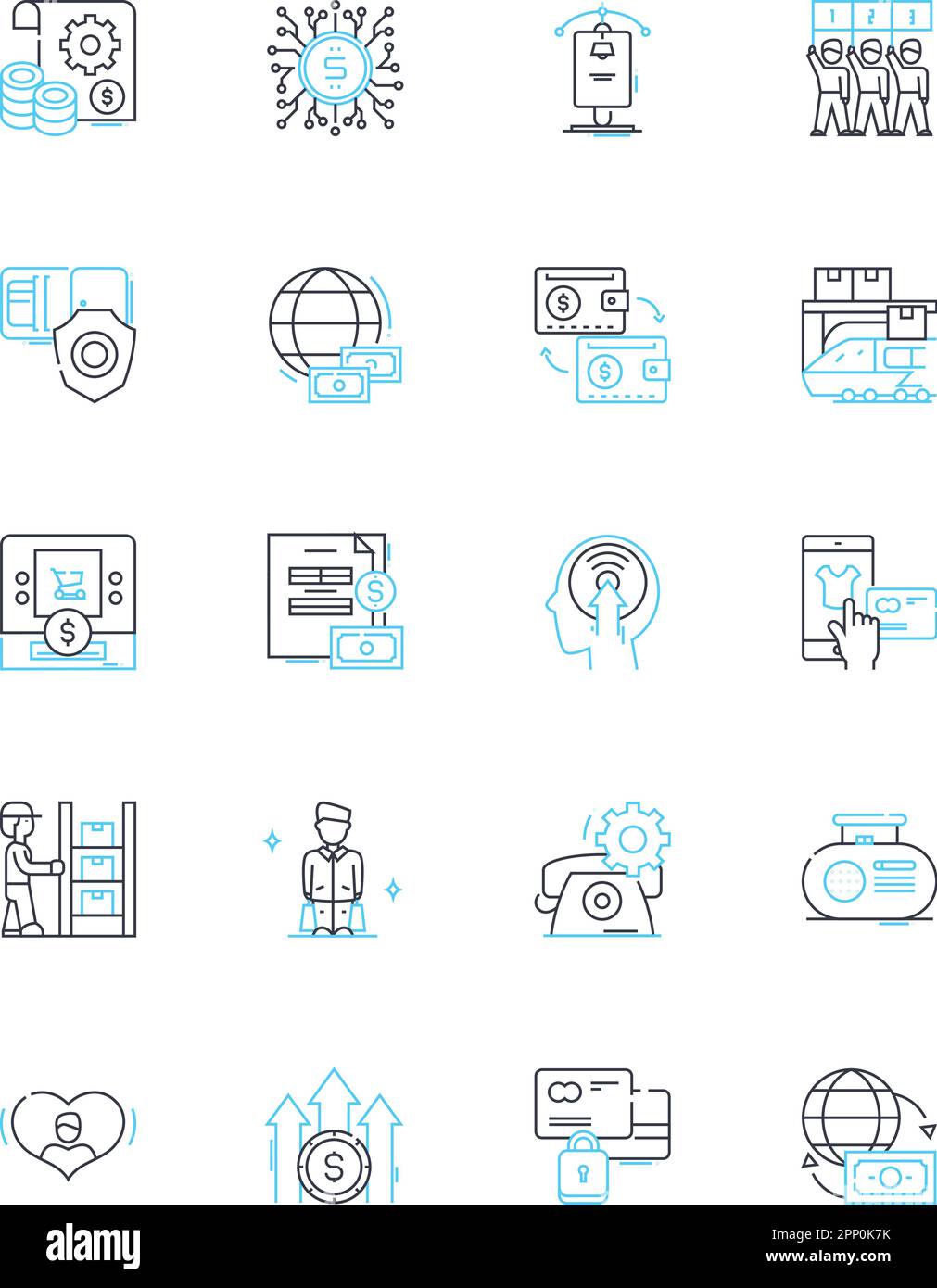 Sales tracking linear icons set. Metrics, Pipeline, Conversion ... Sales tracking linear icons set. Metrics, Pipeline, Conversion ...