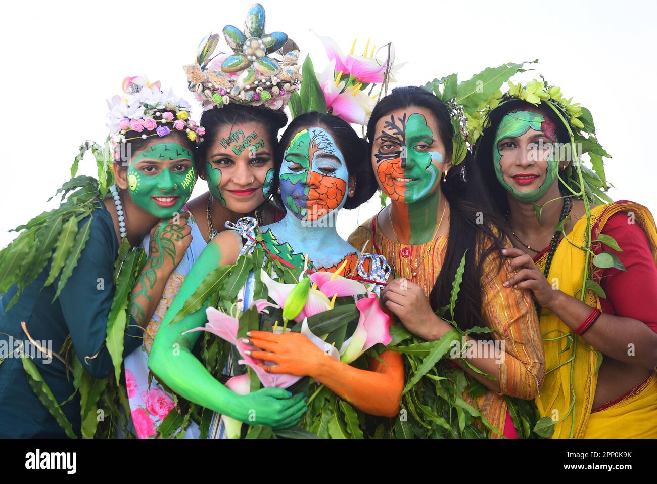 Face Painting On Save Earth