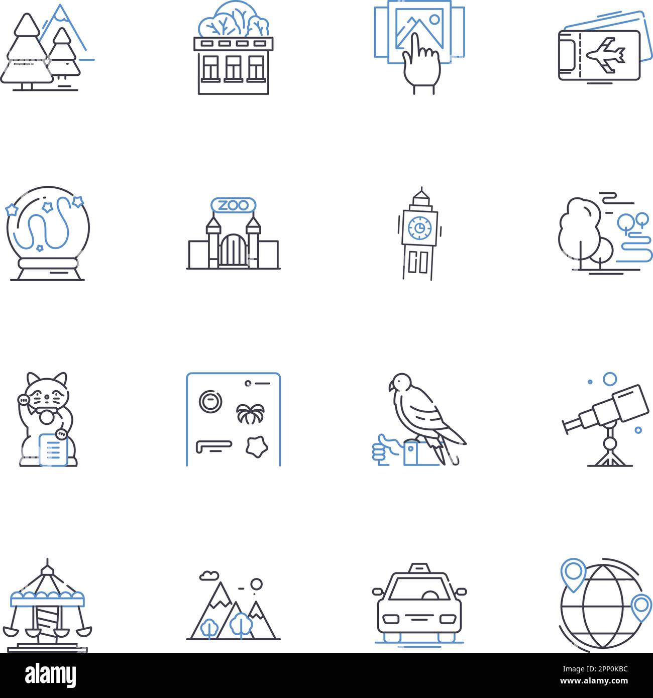 Frozen expedition line icons collection. Arctic, Expedition, Snow, Ice ...