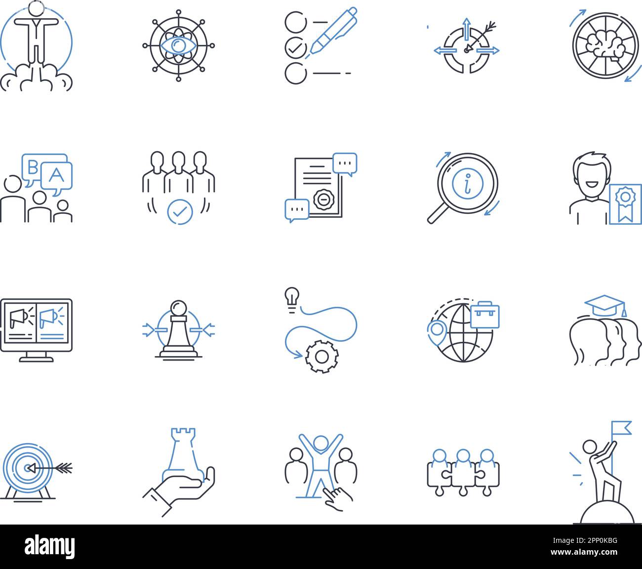 Conglomerate progress line icons collection. Diversification ... Conglomerate progress line icons collection. Diversification ...