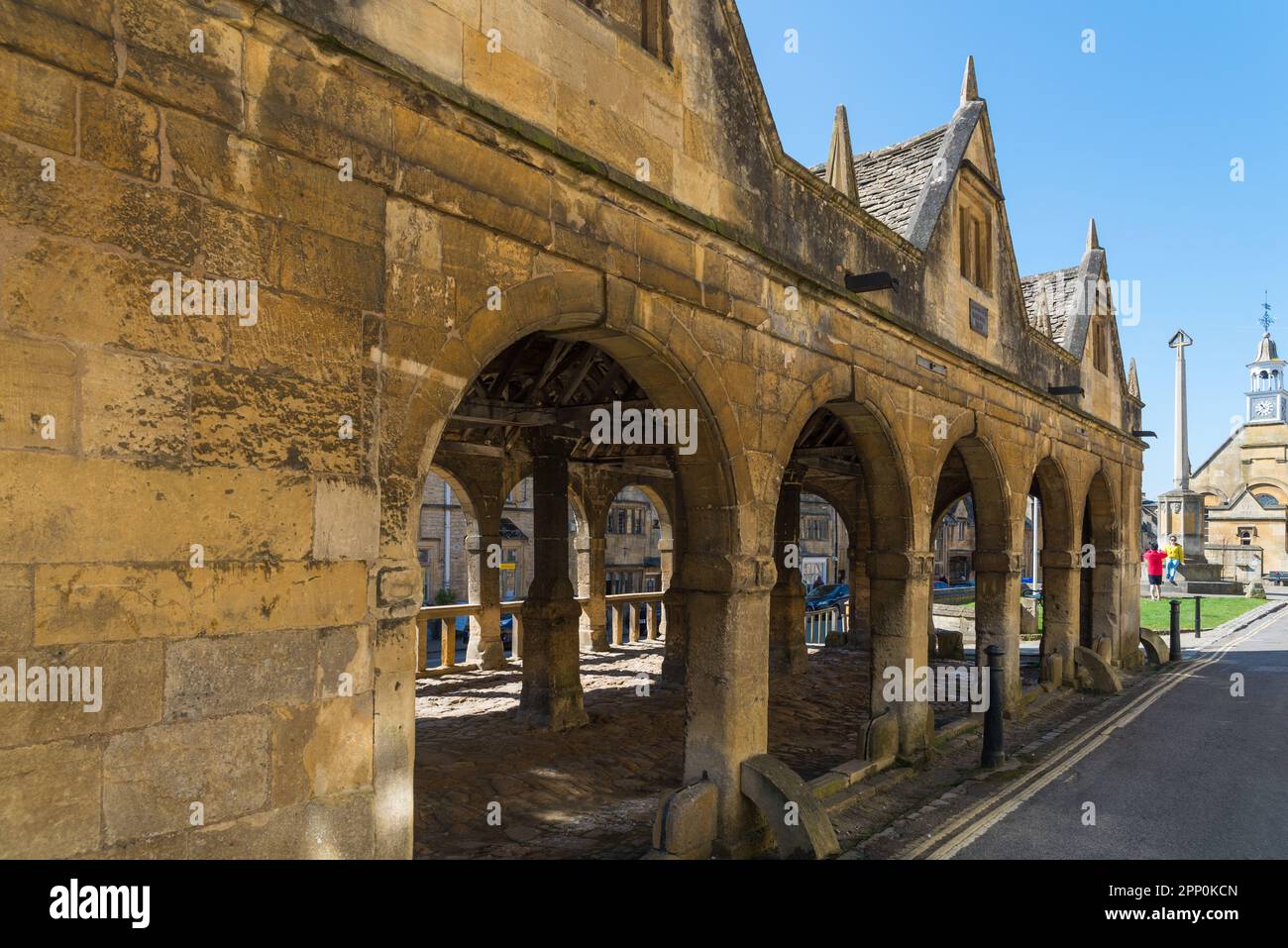 The market hall in the pretty Cotswold market town of Chipping Campden ...