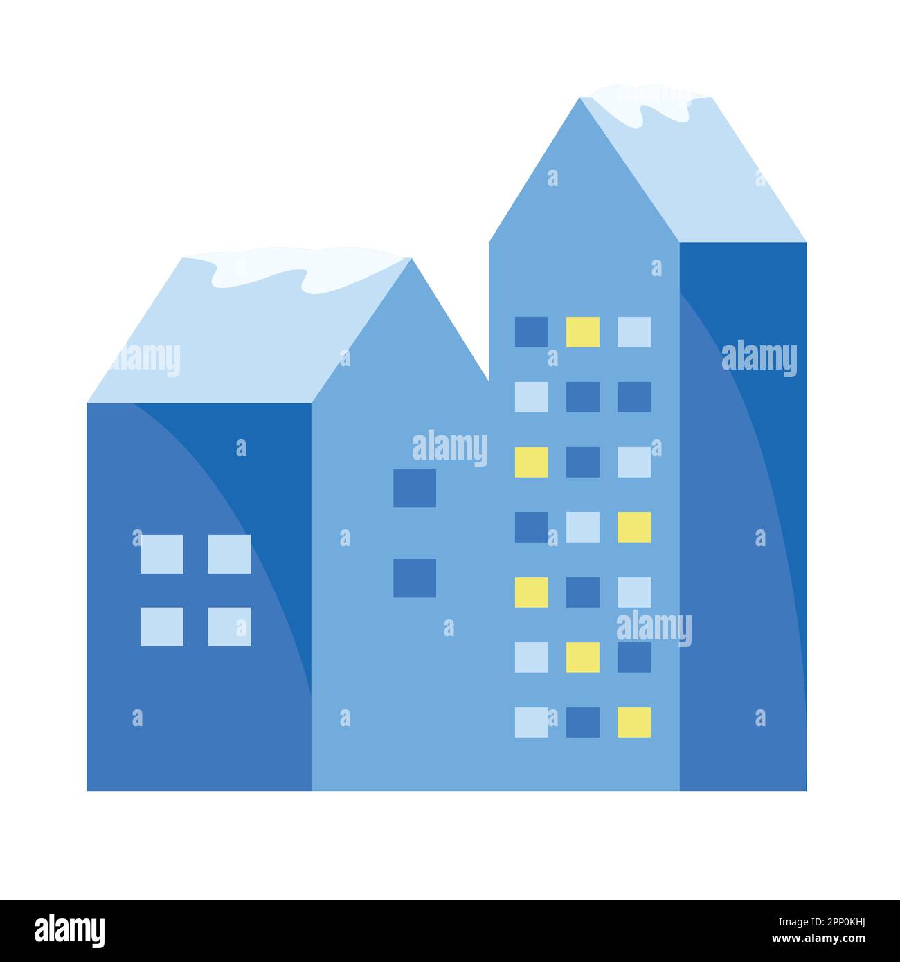 Two office buildings Stock Vector Images - Alamy