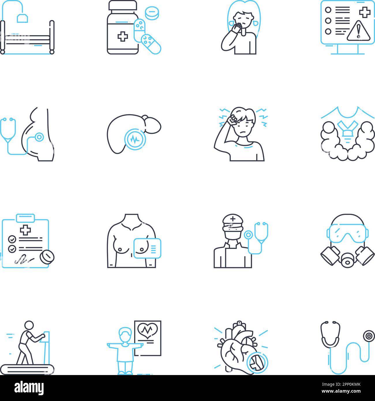 Immune system support linear icons set. Antioxidants, Vitamins ...